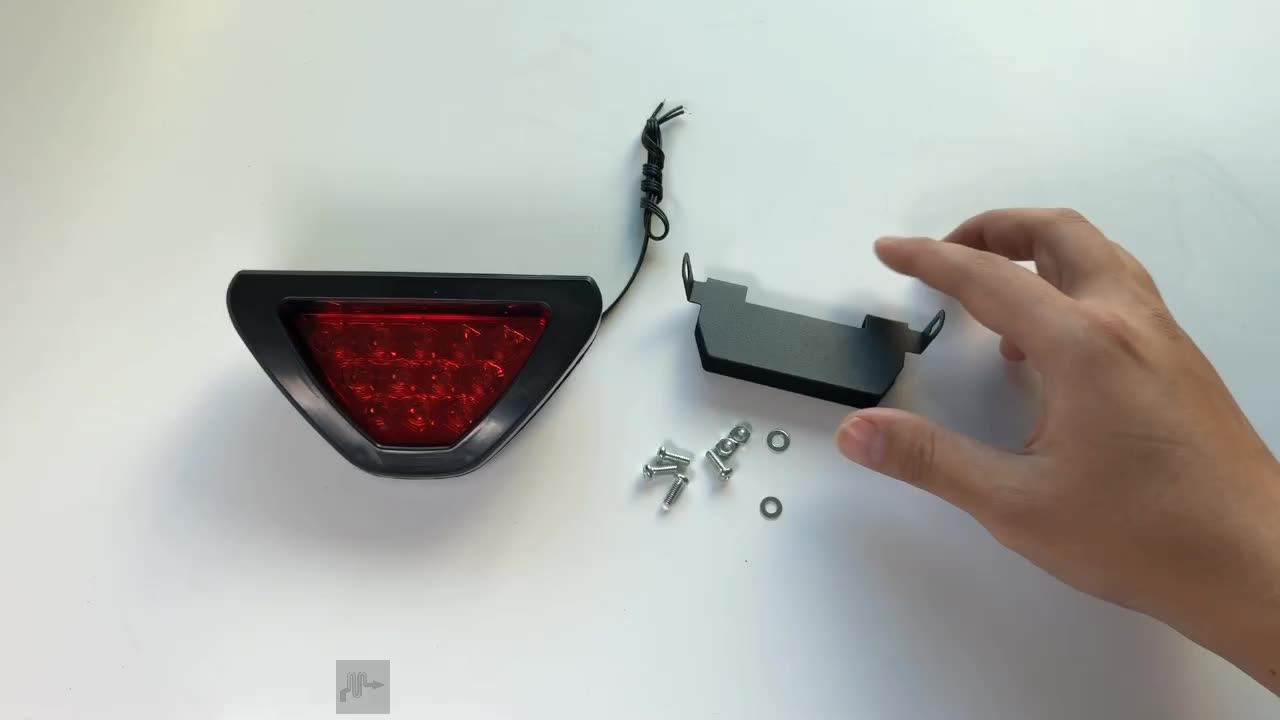 12 Led F1 Style Strobe Safety Warning Light Rear Tail Brake Stop Light ...