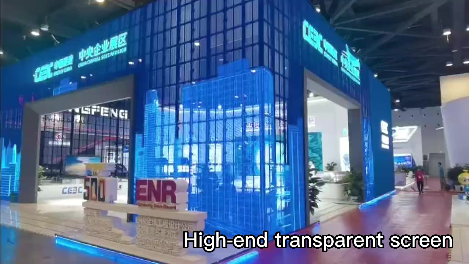 Hot Sale P3.91-7.8 Transparent Film Led Display Transparent Led Wall 3d ...