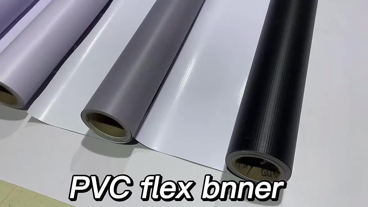 High Strength Frontlit Printing Materials Hot Laminated Pvc Flex Banner Roll For Outdoor ...