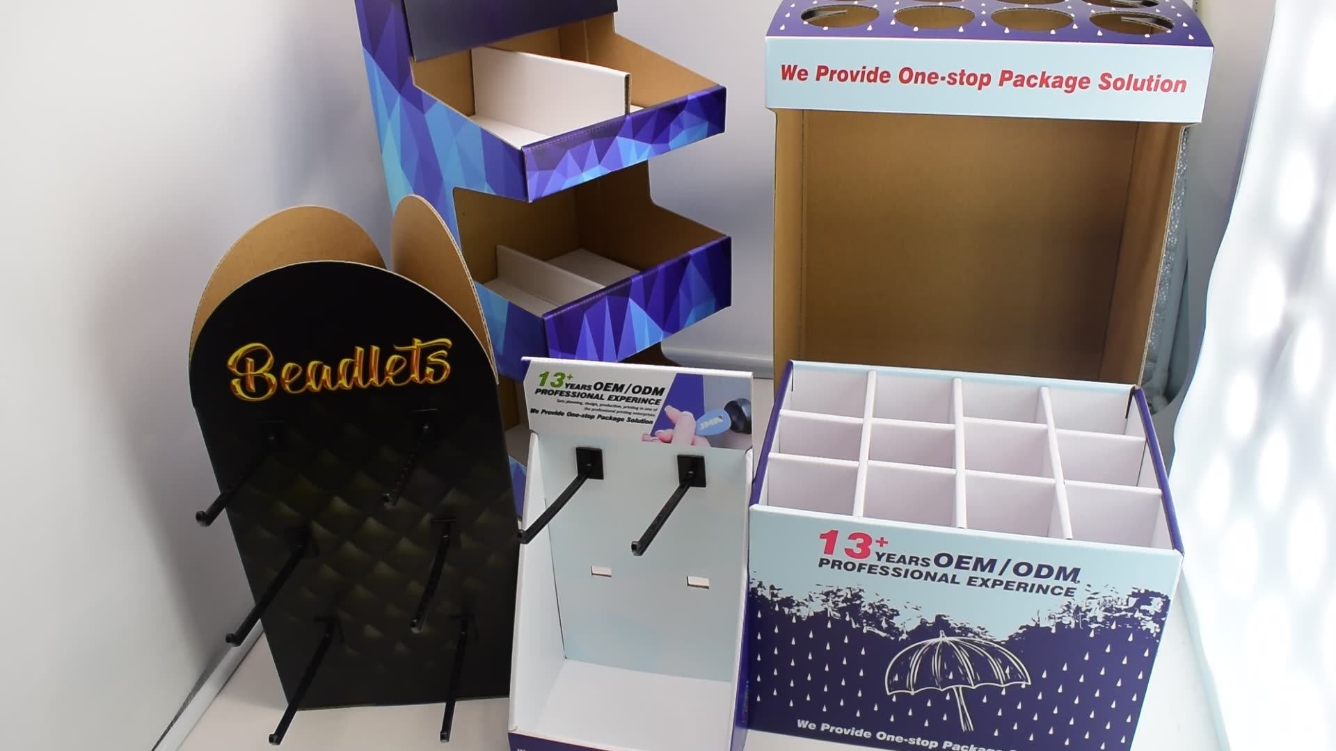 Retail Shelf Cardboard Counter Top Display Stand Show Supermarket Shop ...