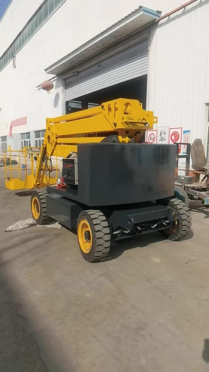 Mobile Hydraulic Self Propelled Aerial Arm Lift Manlift Electric Spider ...
