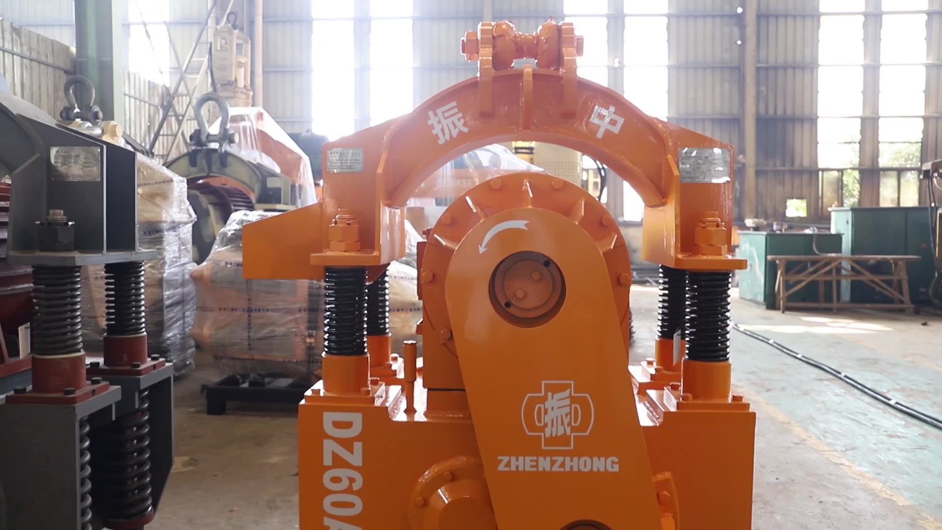 Drive Sheet Pile And Small Pipe Pile 60kw Vibro Hammer Piling Machine ...