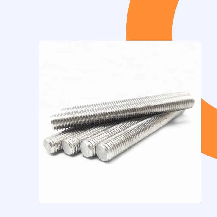 M12*1.75 Unc Threaded Sus304 Stainless Steel Full Thread Rod Din975 ...