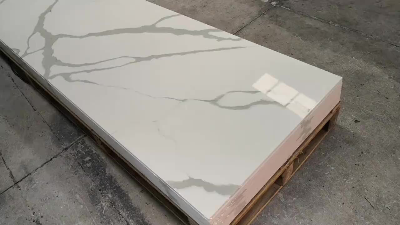 6mm 12mm 30mm White Marble Pattern Acrylic Resin Veining Solid Surface Slab Sheet Customize ...