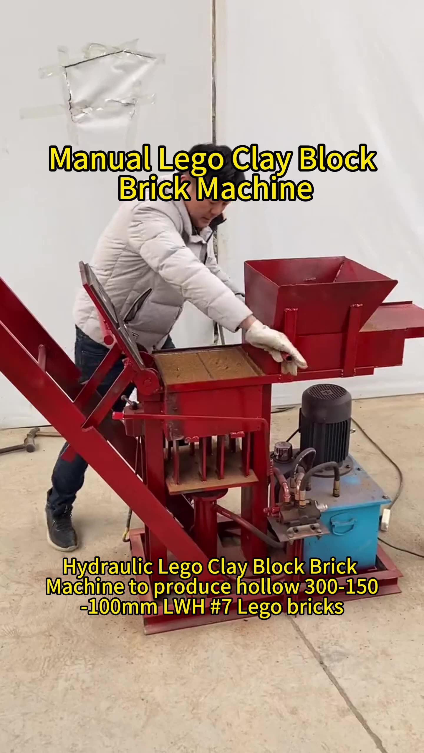 Clay Brick Making Machine Interlocking Manual Paver Brick Machine Price ...