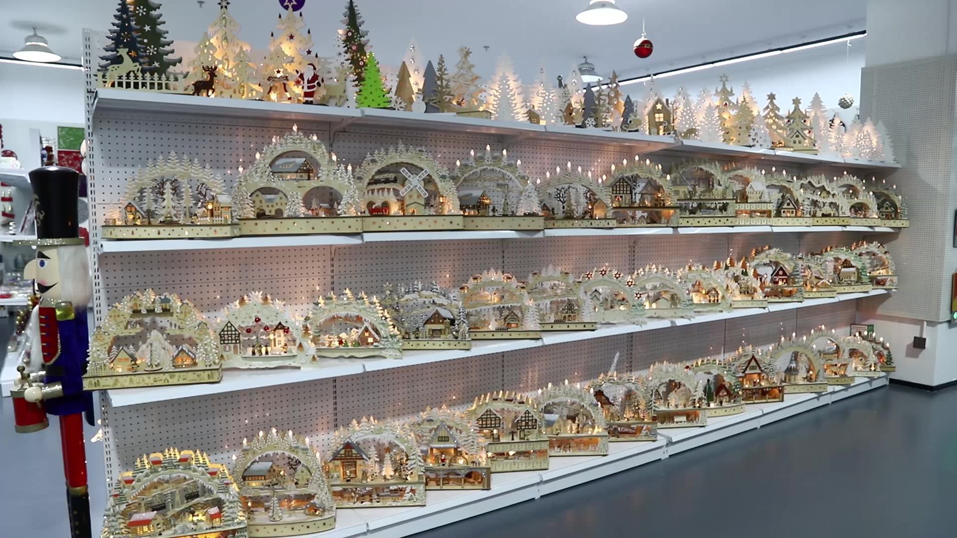 Customized 50cm Semicircular Arch Bridge Shape Led Christmas Village ...