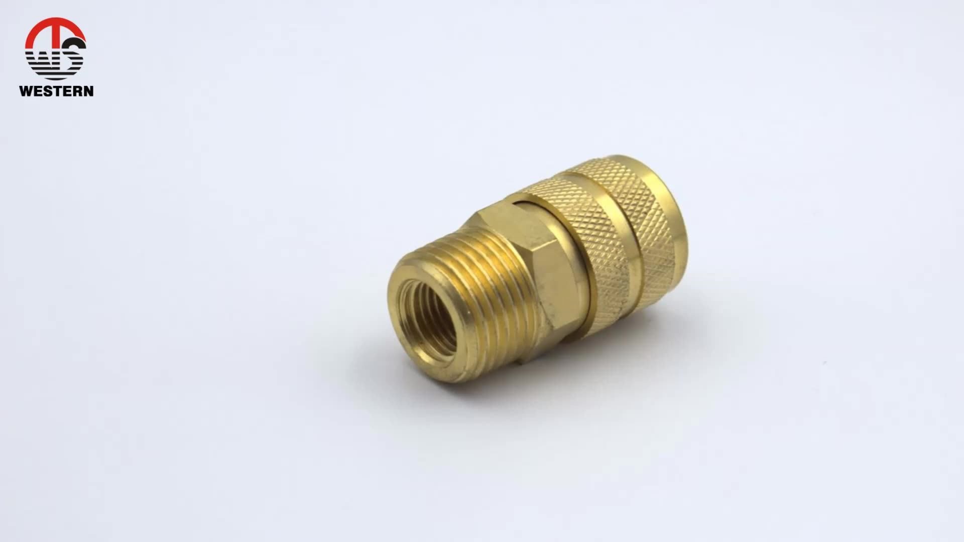 Male Female Thread Coupling Coupler Brass Pneumat Connector Pneumatic ...