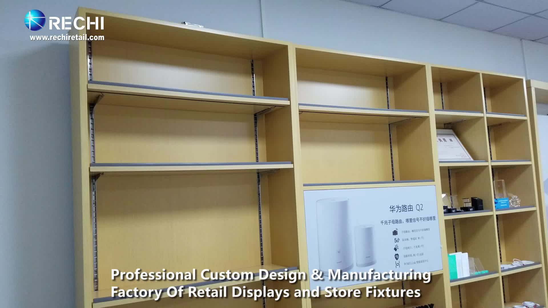 Rechi Custom Hi-end Wood Display Shelf For Cell Phone Accessory In ...