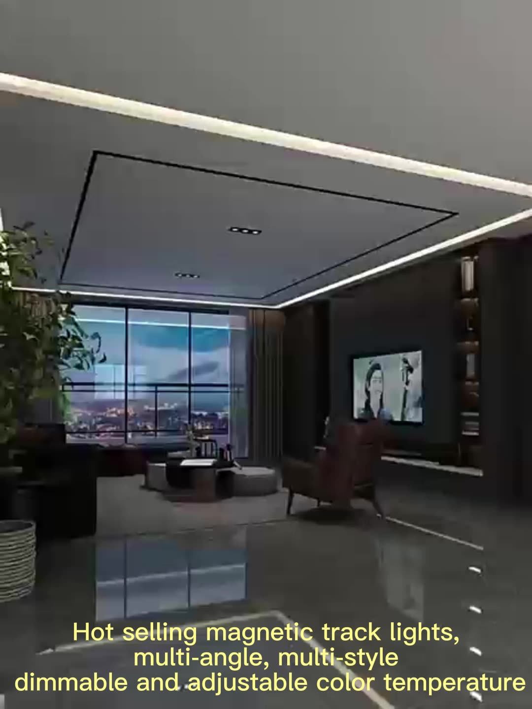 Modern Recessed Indoor Grille Track Light Lighting 10w 20w 30w 40w Home ...