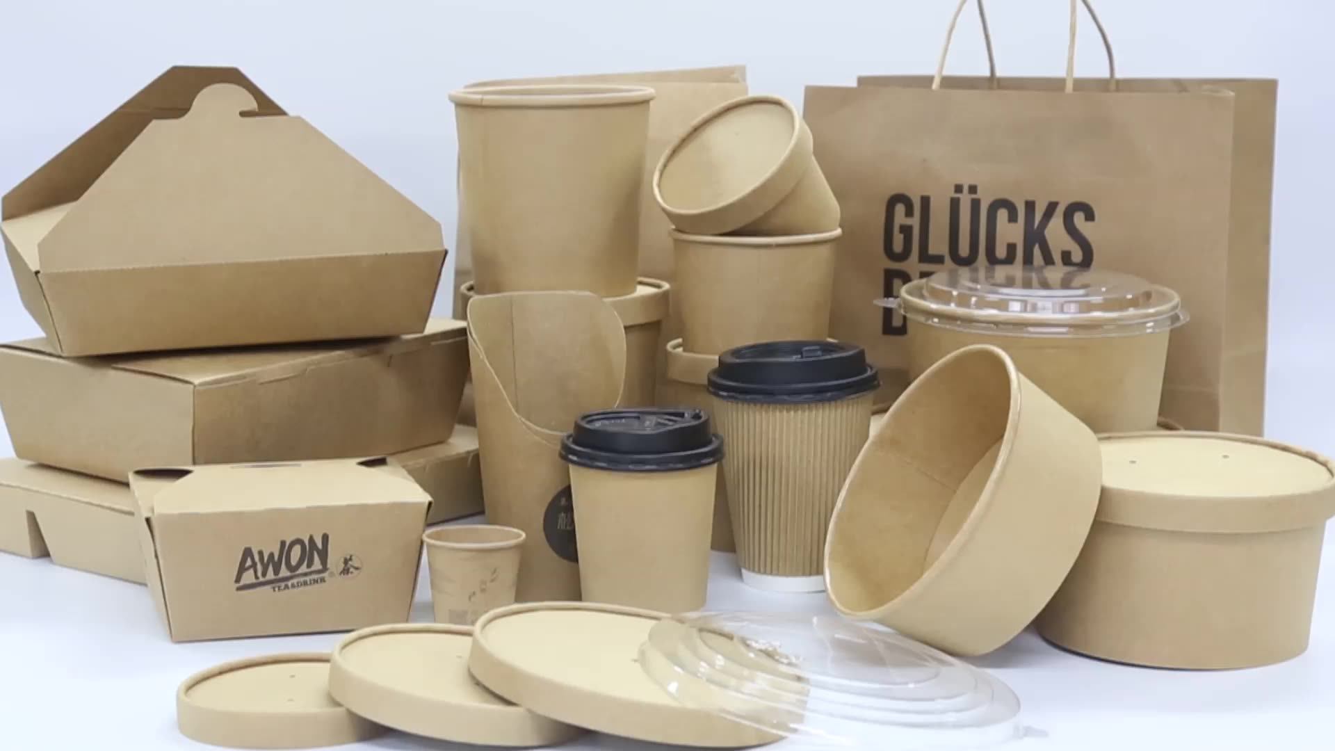 Emballage Alimentaire En Papier Kraft Imprimé Personnalisé À Emporter ...