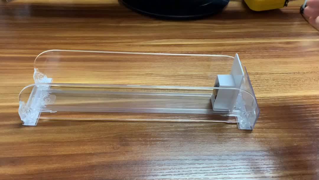 2019 White Acrylic Divider Spring Loaded Product Shelf Pusher System ...