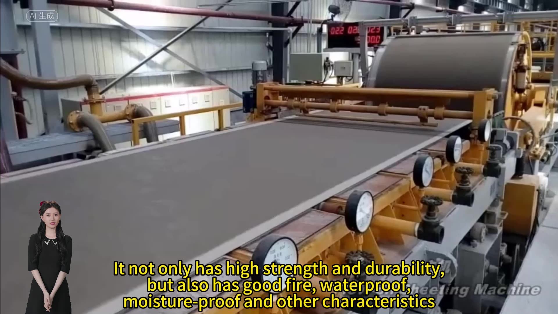 Exterior Wall Fiber Cement Board Machine Lightweight Wallboard Calcium ...