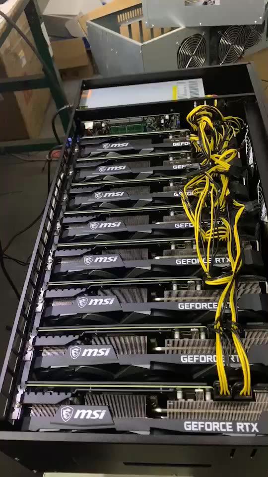 70mm Spacing 8gpu Mining Rig Case Frame 8 Gpu Rigs Computer Server ...