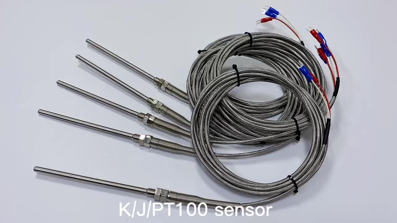 K-type J/pt100 Type Spring Loaded Thermocouple Spring Pressure Sensor ...