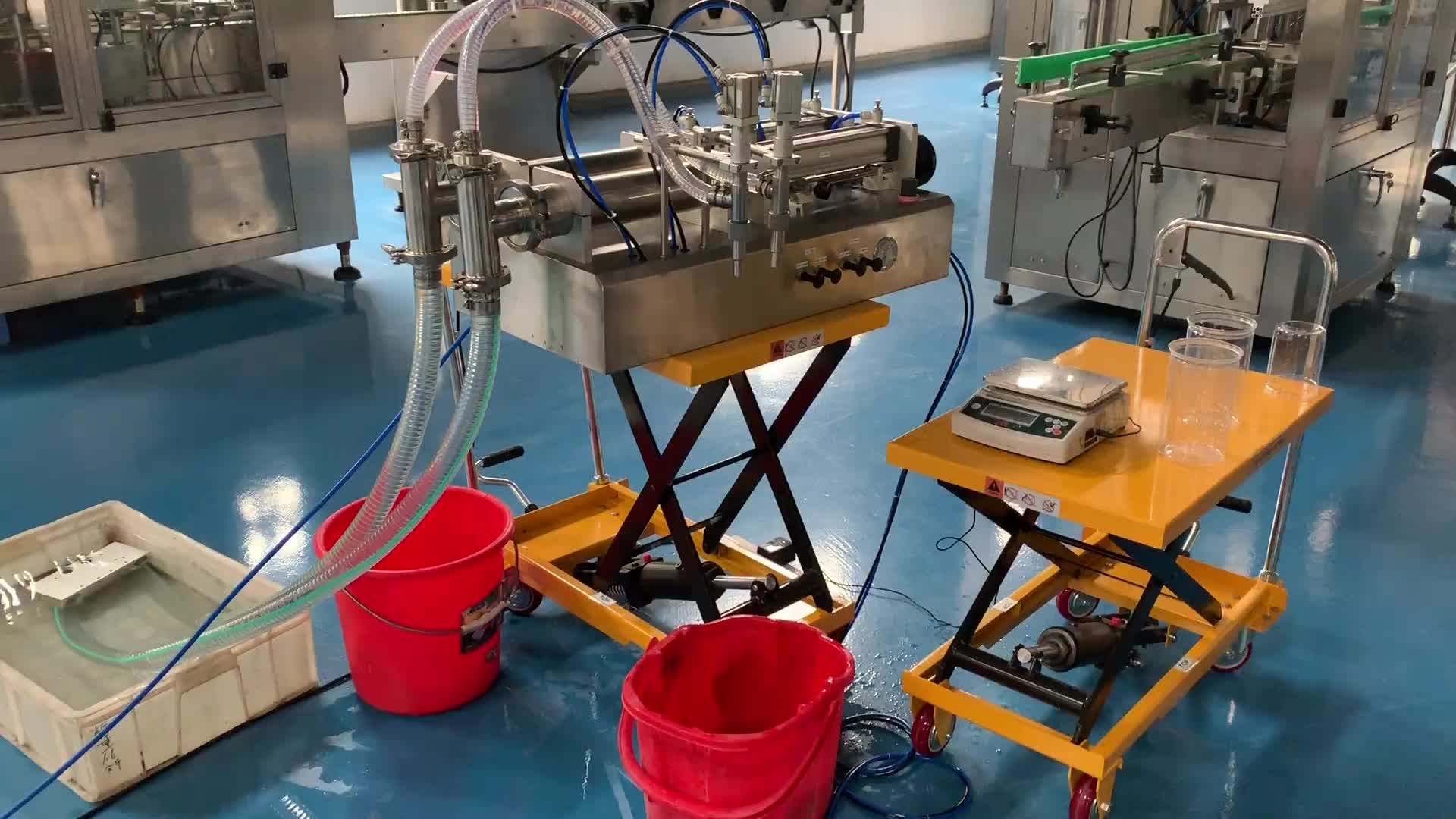 Cosmetic Rose Hydrosol Filler Semi-auto Pneumatic Bottle Filling ...