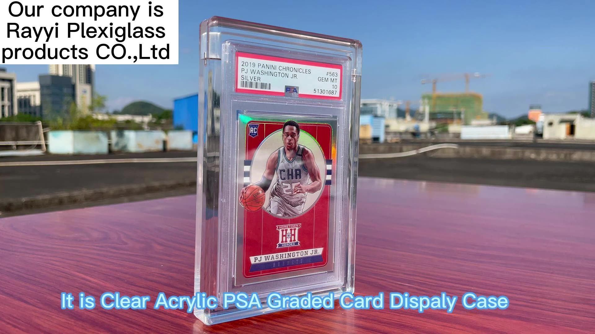 Ray Yi High Quality Clear Acrylic Pokemon Grading Card Display Guard ...