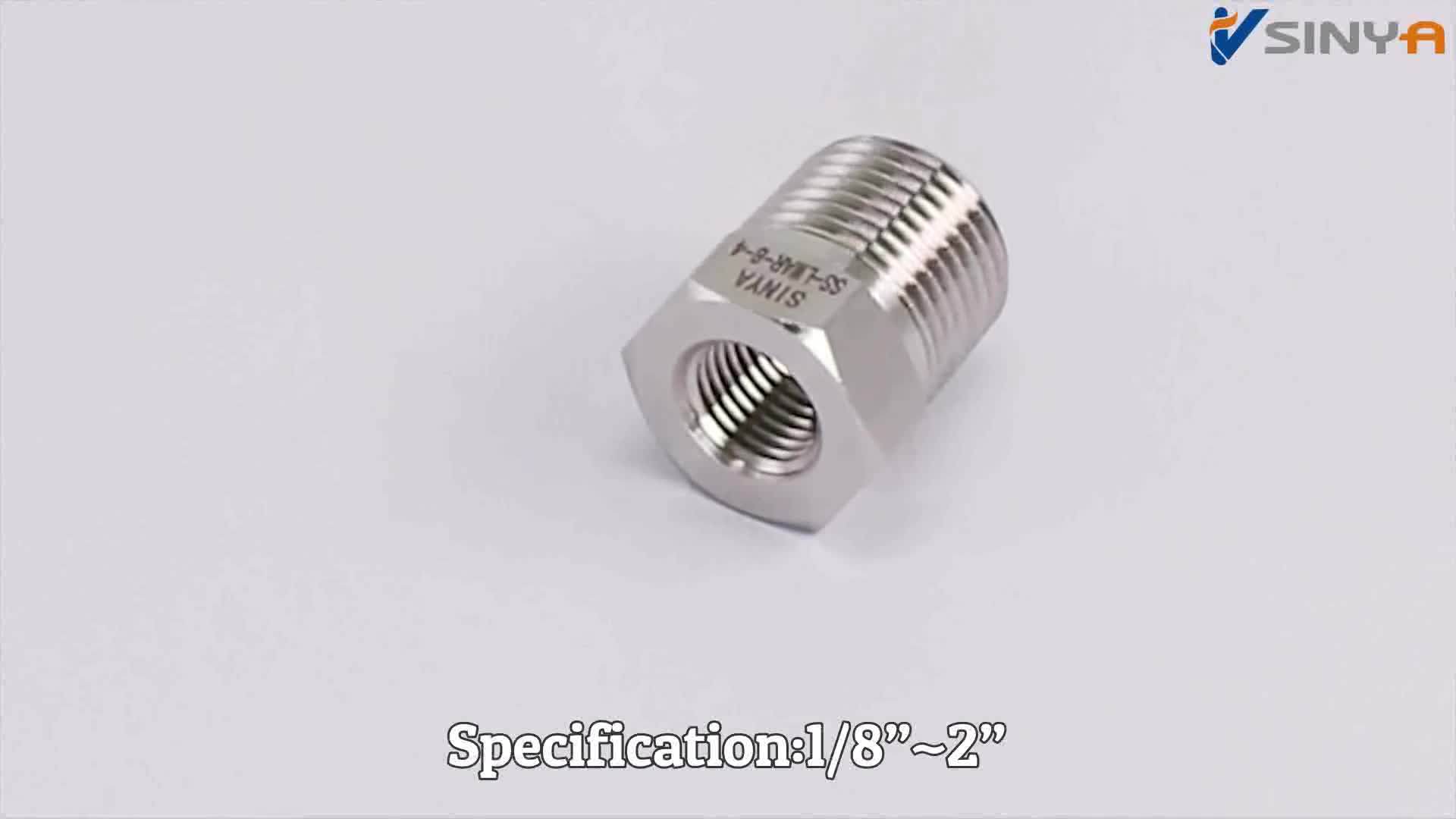 Ss Reducing Bush Female Pipe Adaptor 6000 Psi Stainless Steel 316l ...