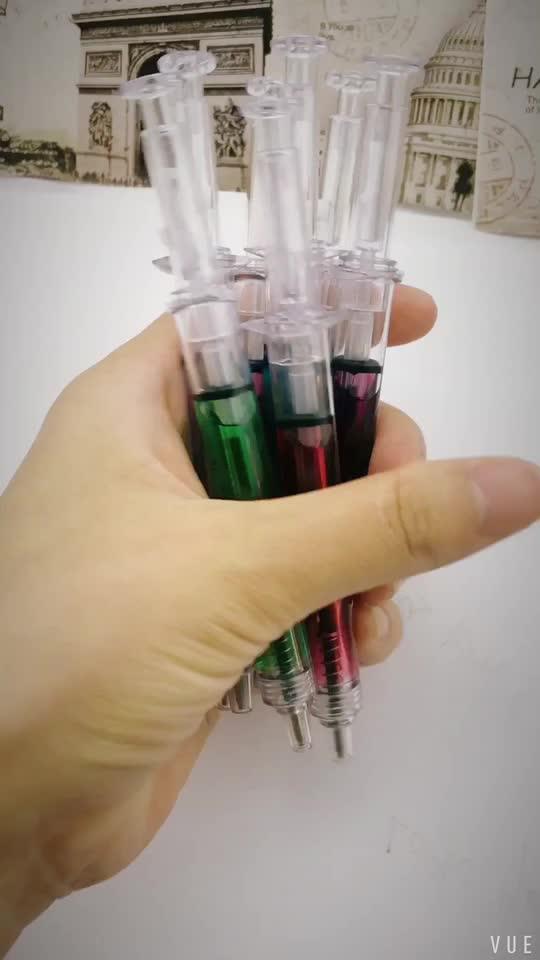 New Design Injection Ballpoint Imprint Logo Syringe Pens Custom Nurse ...