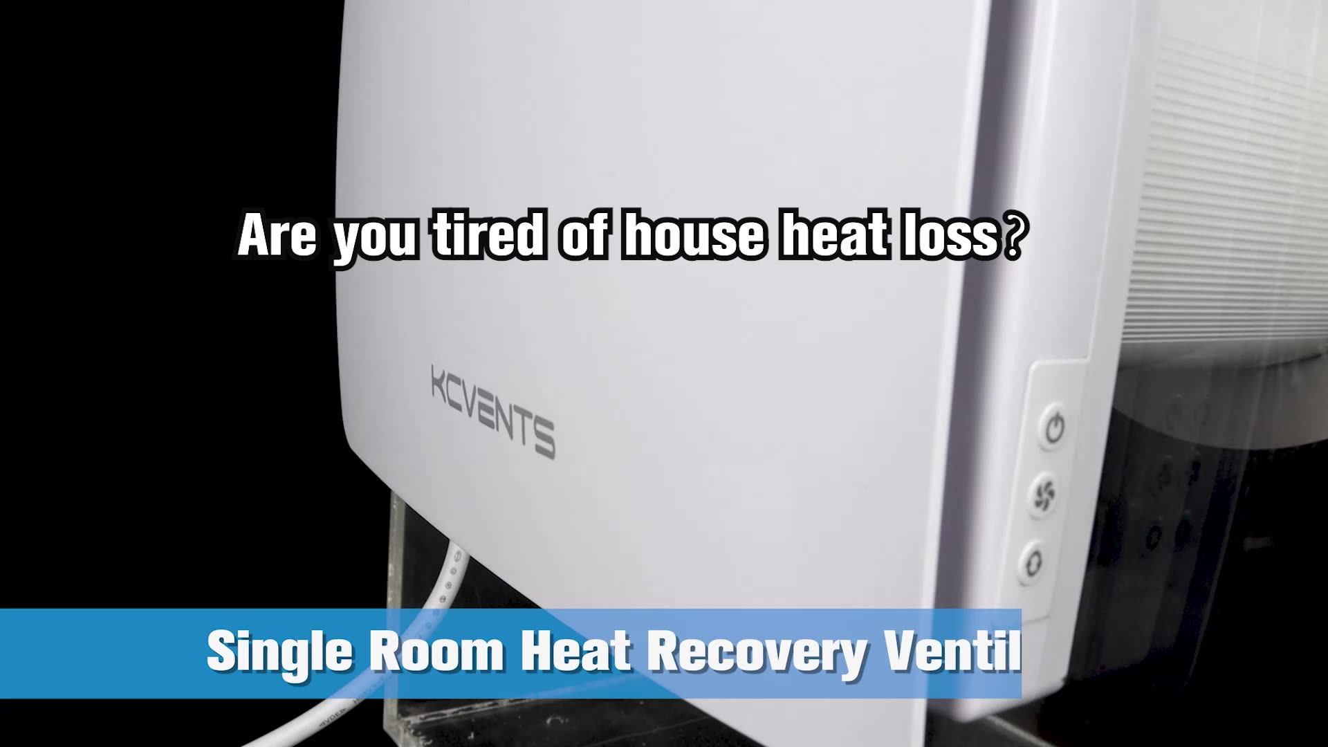 Three Operation Modes Energy Ductless Hrv Single Room Wall Mounted Air ...