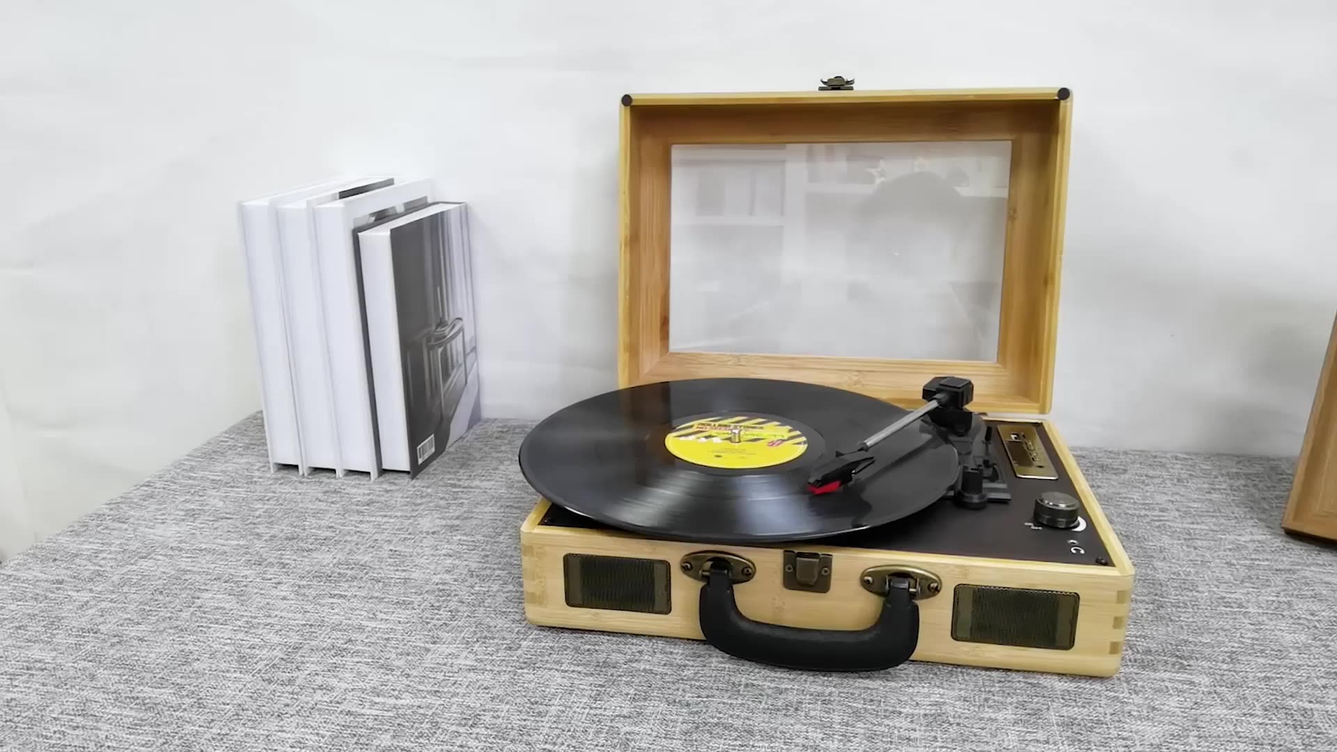 Dj Turntable Vinyl Record Player With Built-in Bluetooth Receiver & 2 ...