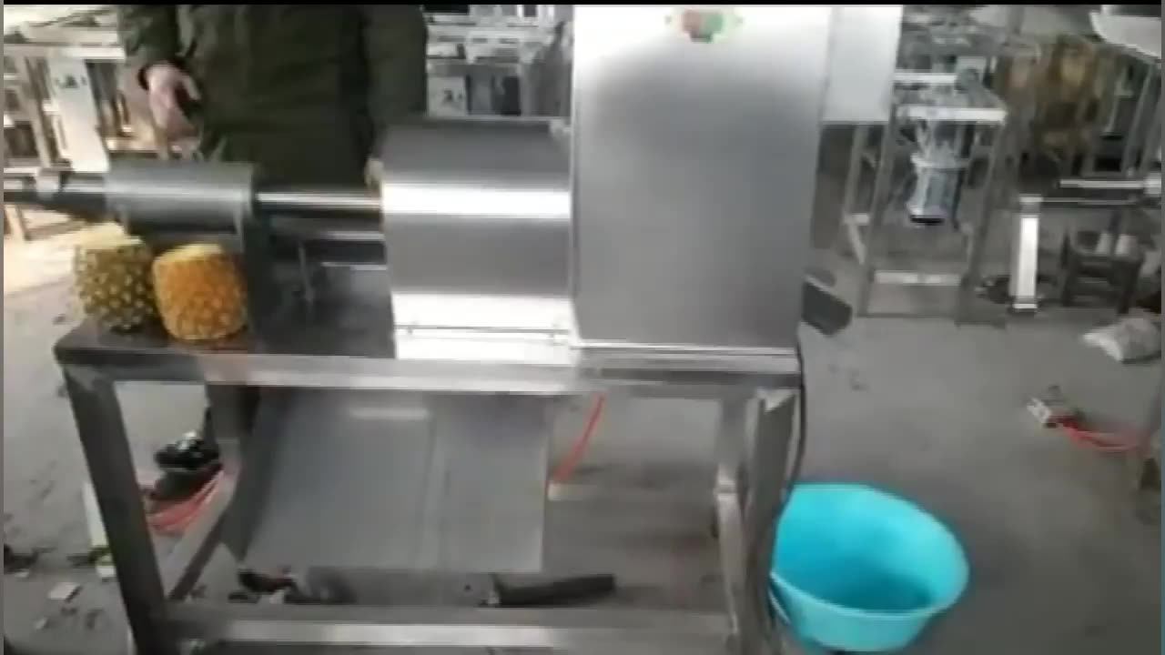 De Acero Inoxidable Piña Máquina Peladora De Peeler Piel Y Corer De La ...