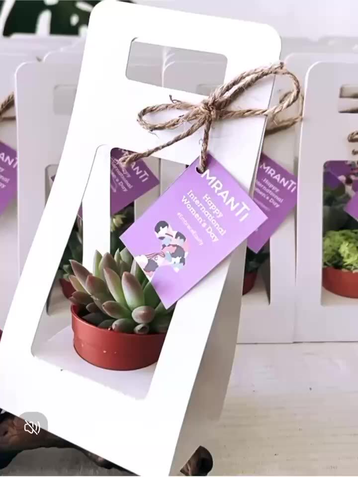 Transparent Rectangular Gift Box Single Bouquet Bag Hand Packaging ...