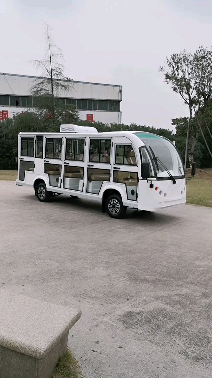 Fully Enclosed Mini Shuttle Bus Sightseeing Bus Tourist Car With Door ...