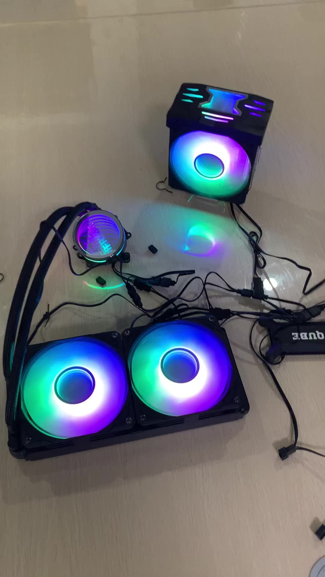 Cpu Water Cooling 240mm Argb Aura Sync Liquid Cpu Cooler Water Cooling ...