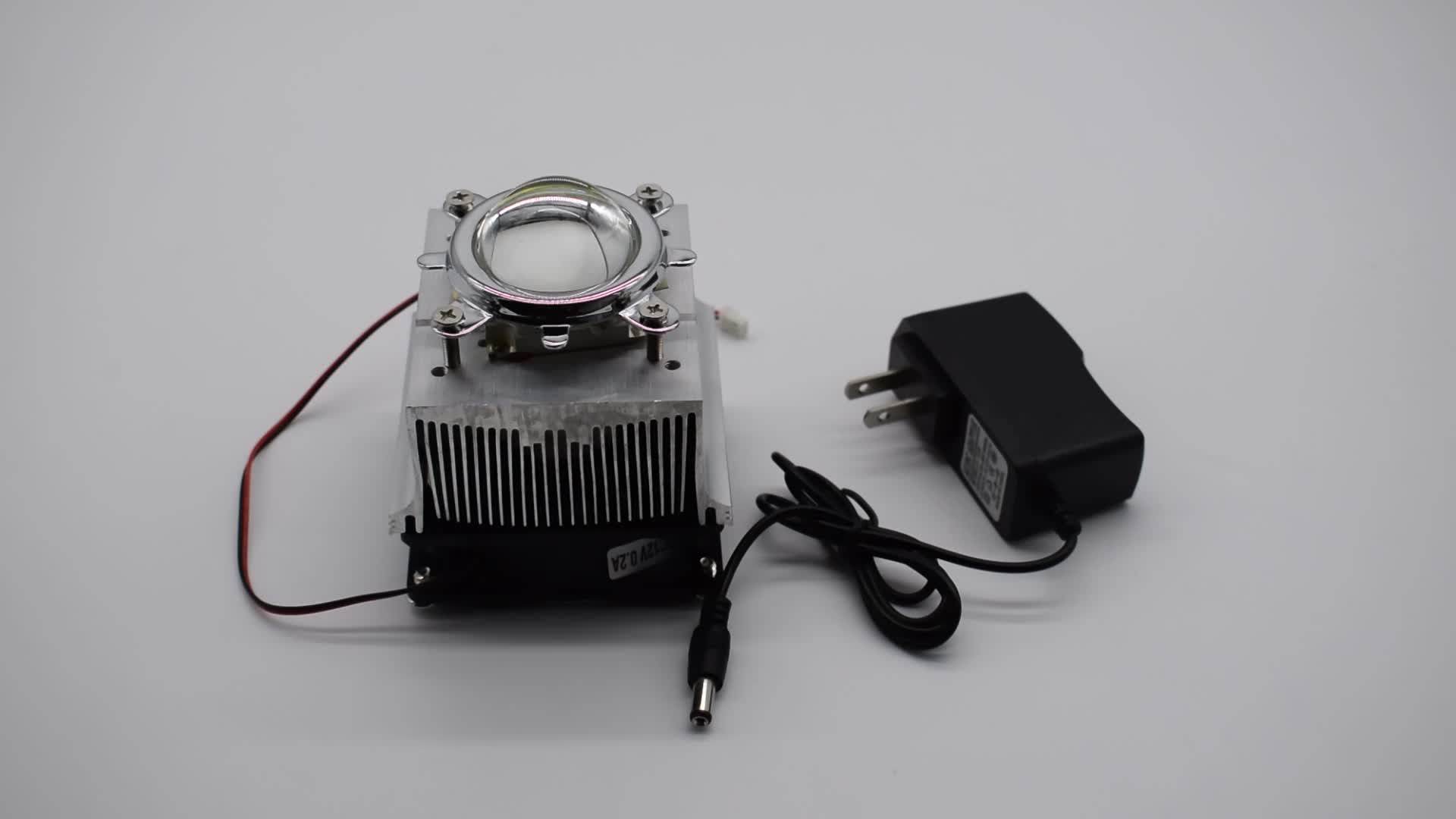 Cooling System Heat Sink + Cpu Fans +44mm Lens+ Led Power Supply For 20 ...