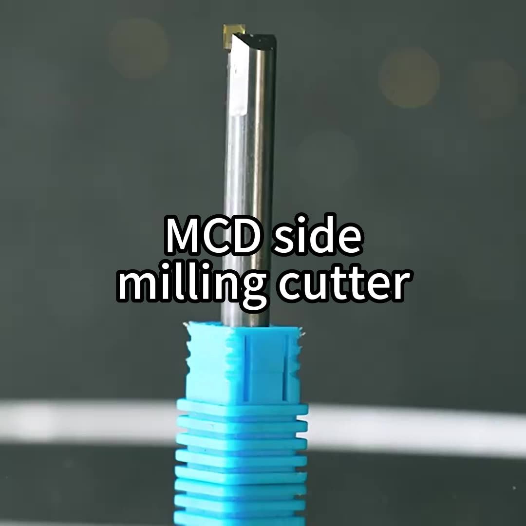 Qiye Single Crystal Diamond Milling Cutter Mcd Side Superfine End Mill ...