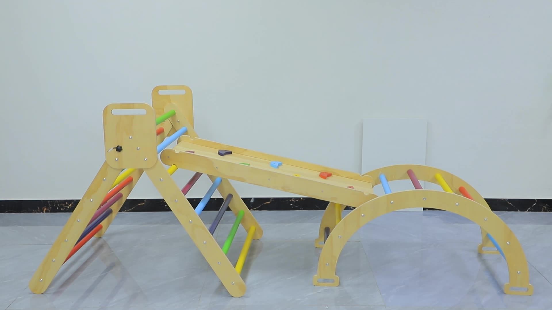 Innovate Foldable Triangle Ladder Montessori Waldorf Climber Wooden ...