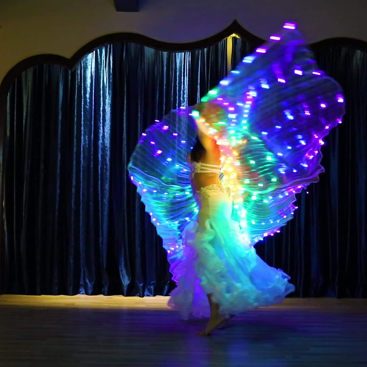 300 Leds Light Up Belly Dance Isis Wing For Ladies,Bellyqueen - Buy ...