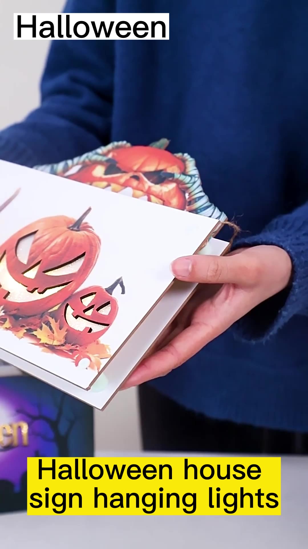 Happy Halloween Door Welcome Sign Happy Halloween Themed Wooden Door ...