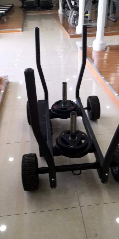 Gym Fitness Equipment Gym Sled Sledge With Wheel - Buy Gym Sled Sledge ...