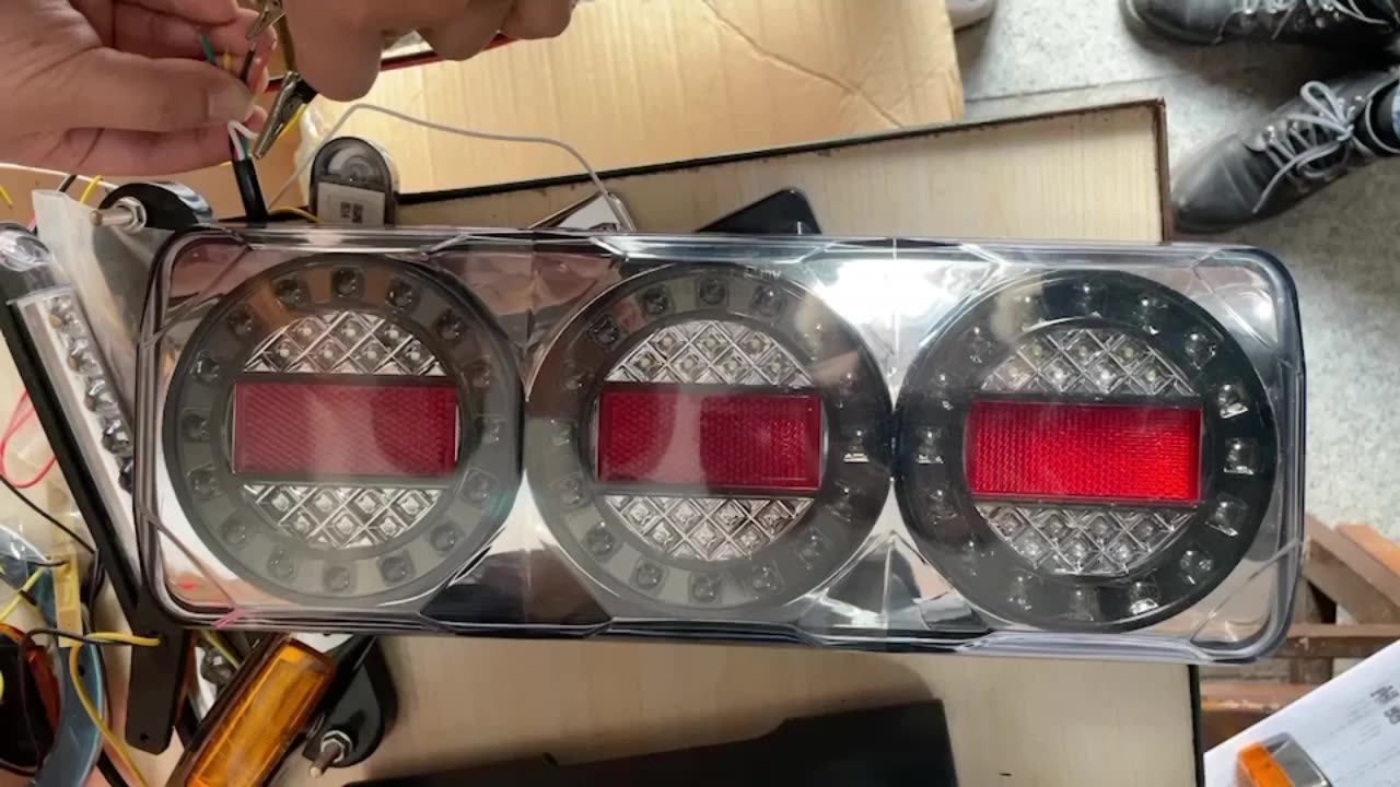 Multi-function Stop Reverse Turn Tail Light Waterproof 24v Rear Lamp ...