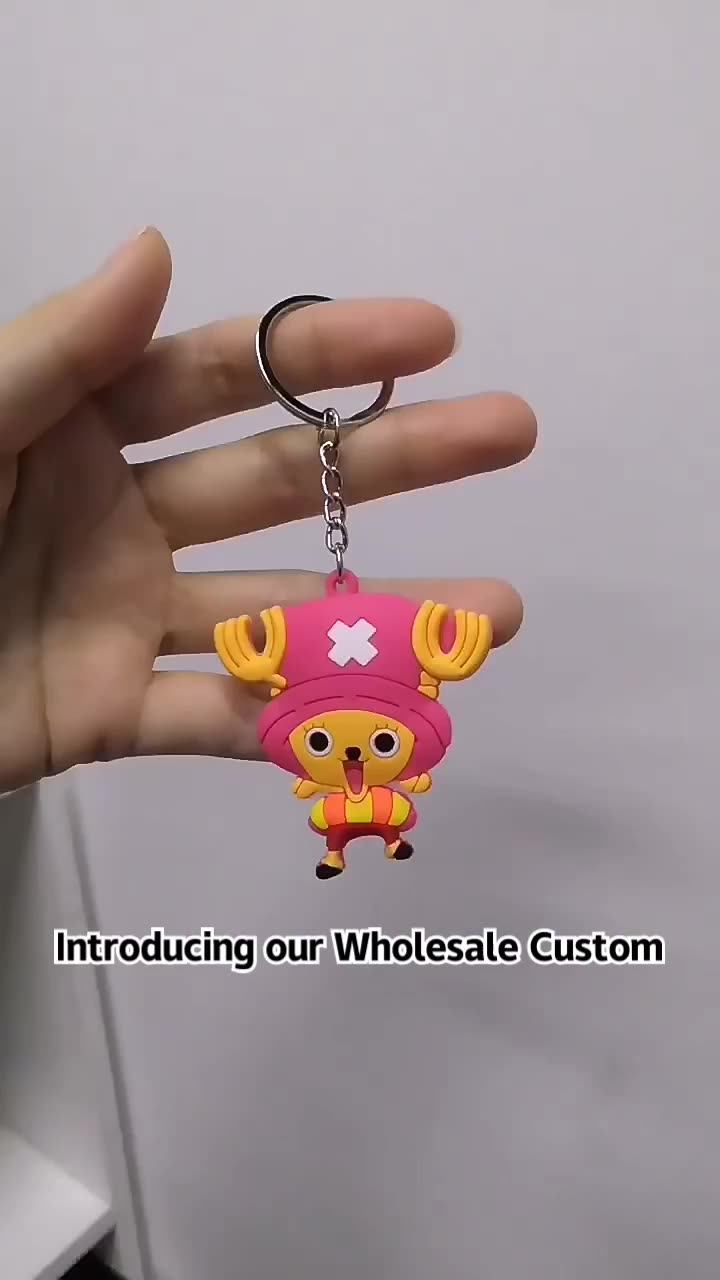 Custom 2d Soft Pvc Keychain Anime Soft Rubber Keychains Silicone ...