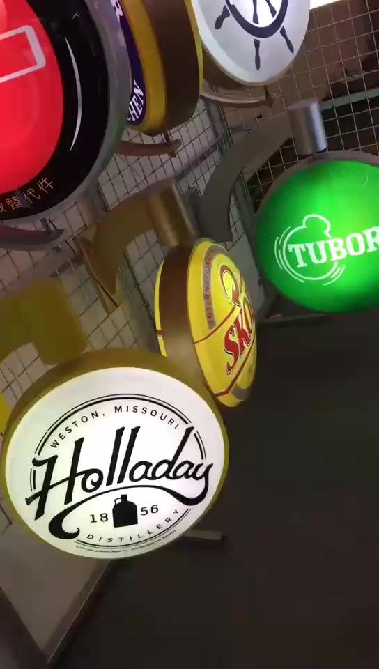 Outdoor Rotating Led Light Sign Rotating Advertising Light Box Outdoor ...