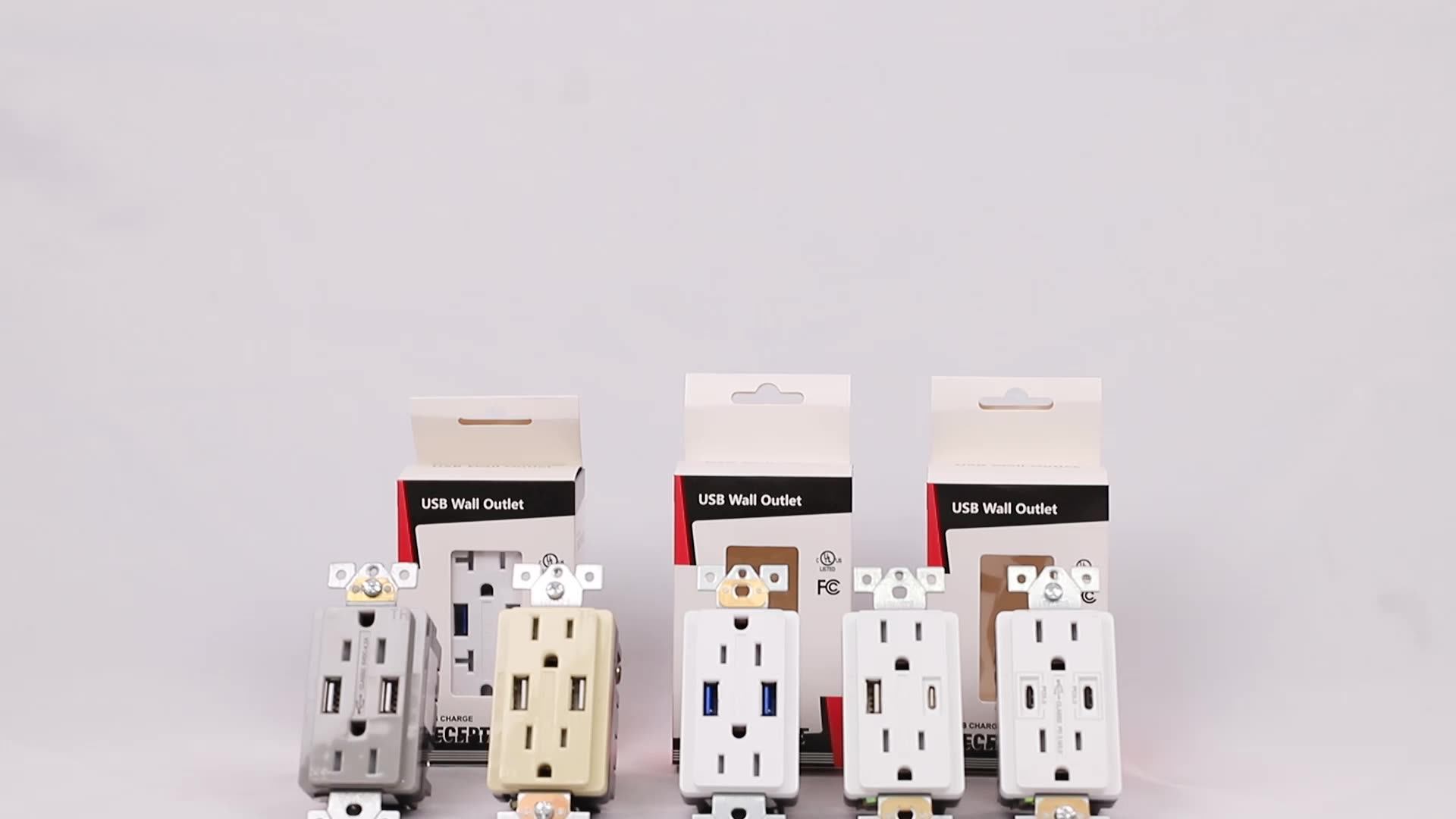 Electrical Outlet With Usb Ports Fast Charge,18w Slim Usb Outlet Plug ...