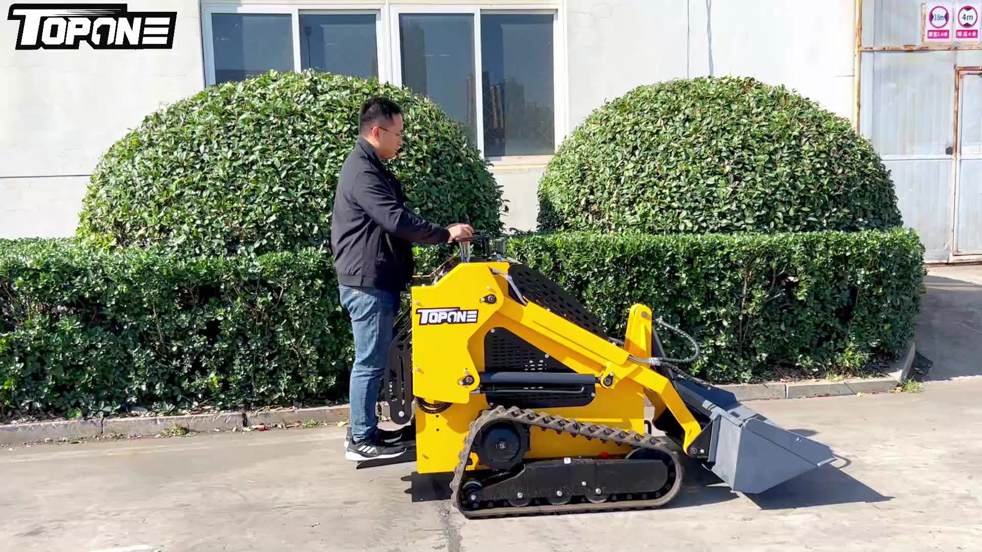 Chinese Tl280 New Kompaktlader Mini Walk Behind Skid Steer Mulcher ...