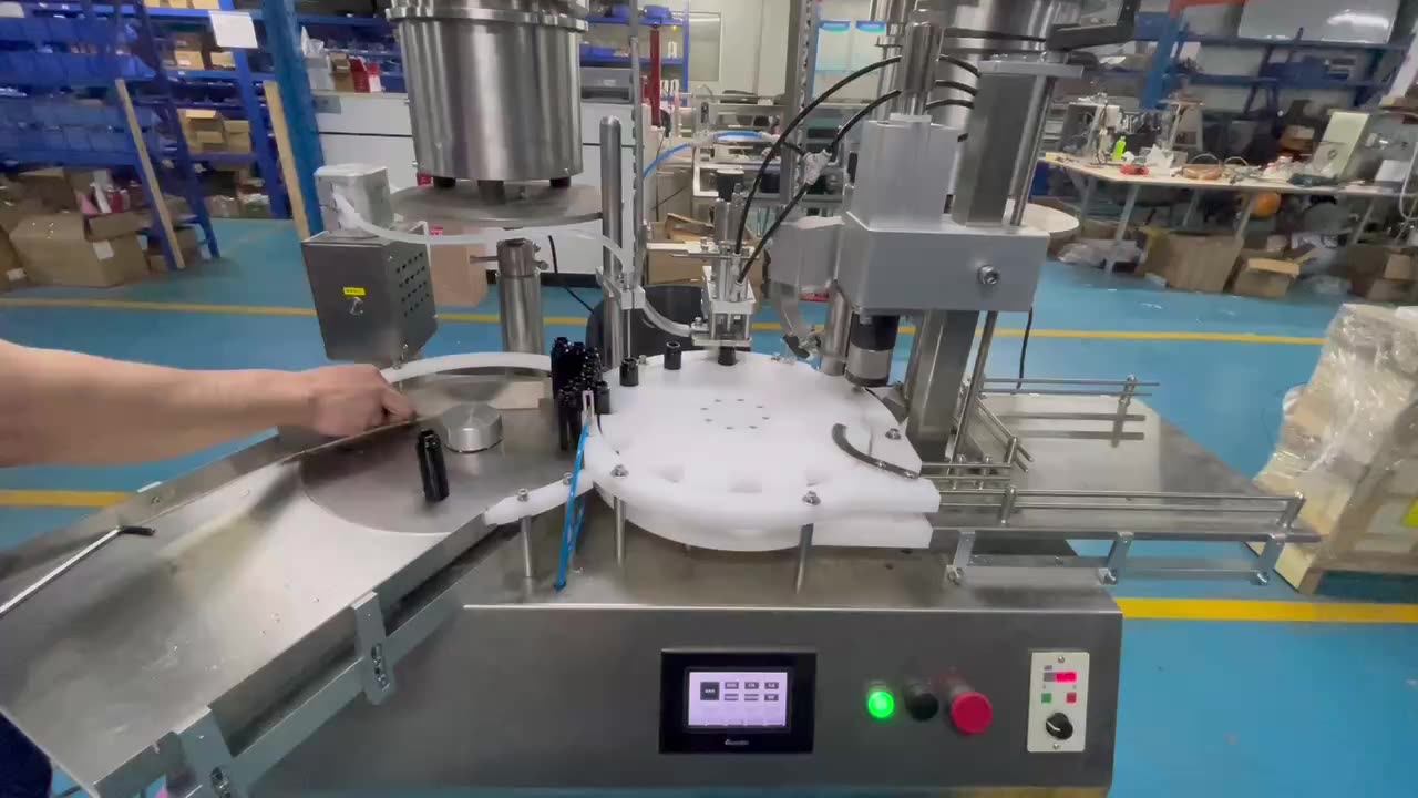 Lab Clean Room Desktop Type Liquid Small Vial Filling Capping Machine ...