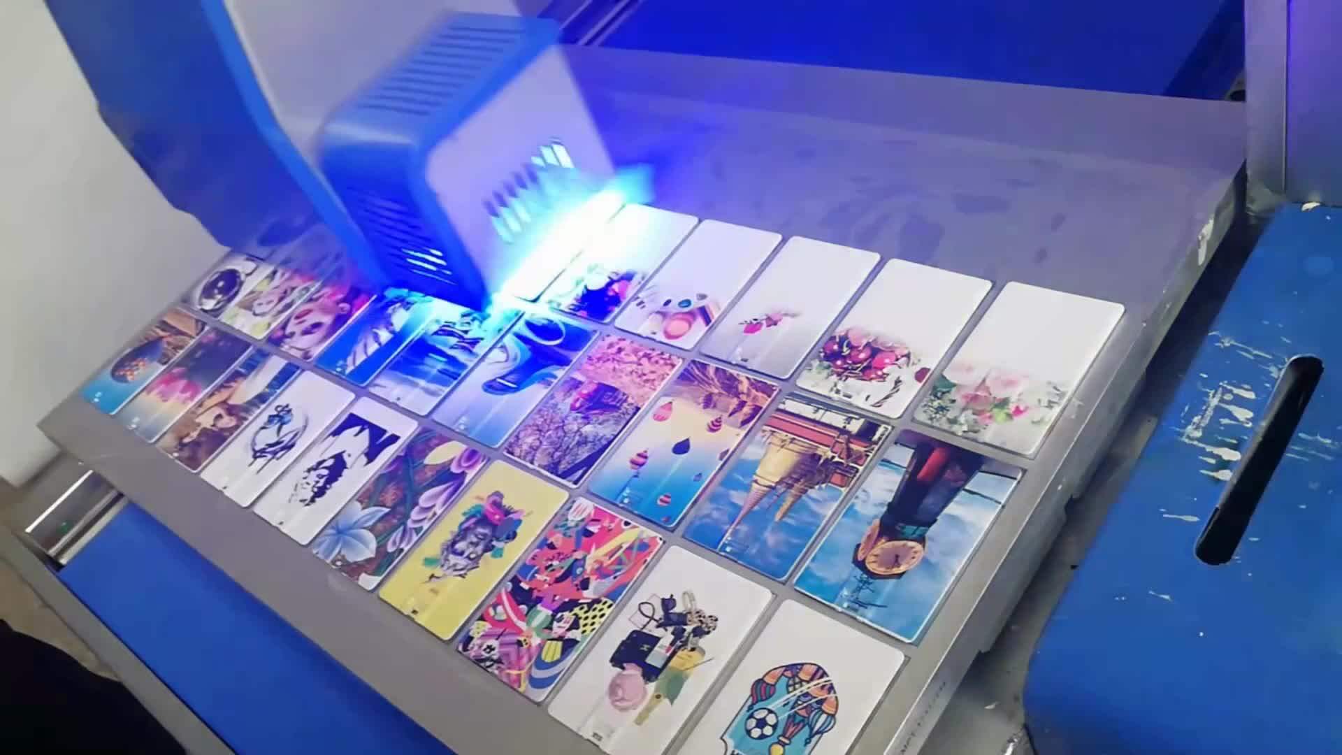 Imprimante Uv En Plastique Pvc A2,Carte De Visite,Impression À Plat ...