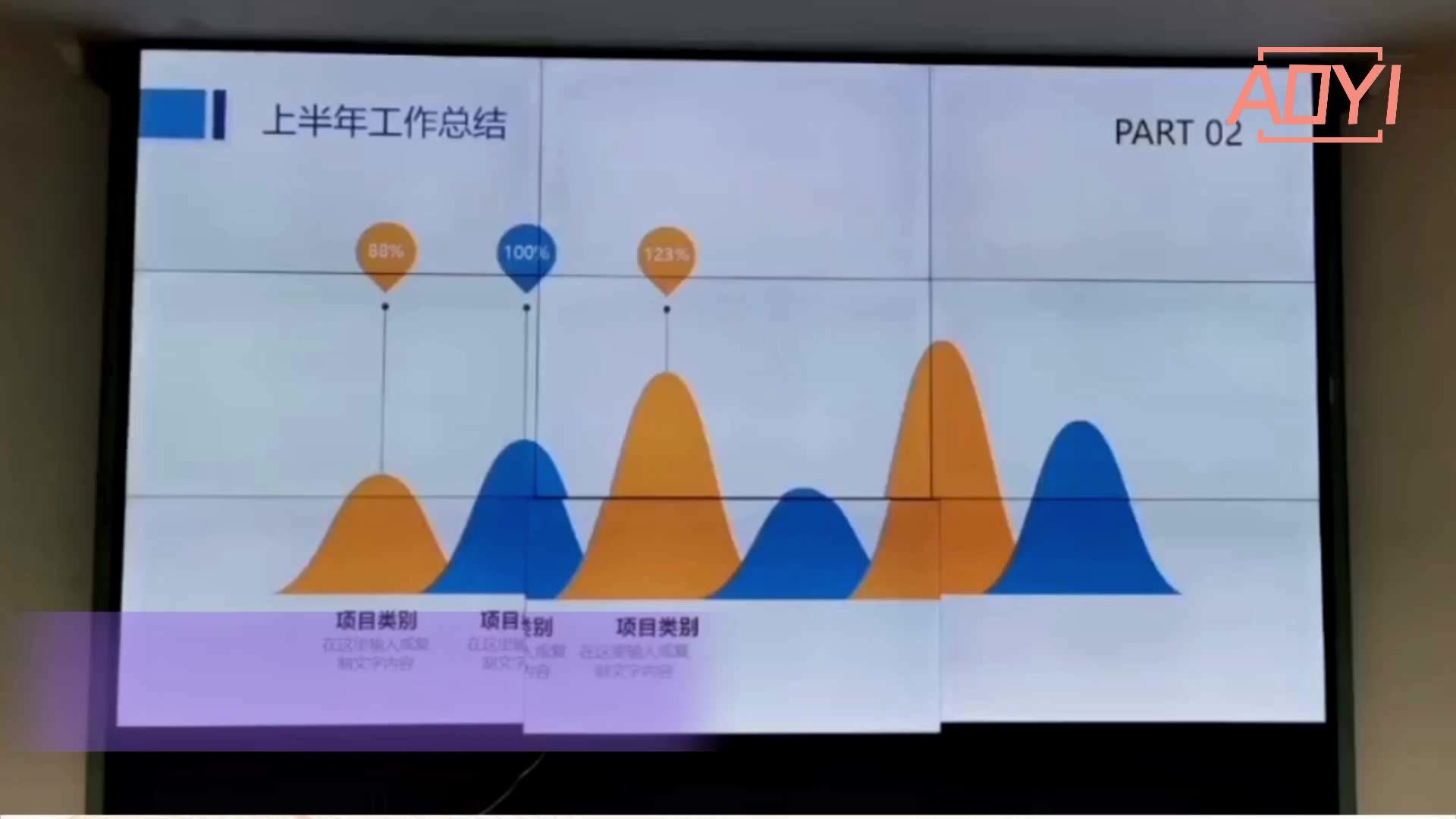 49 55 65 Inch Seamless Multi-screen Tv Wall Panel Wall Mounted Lcd ...