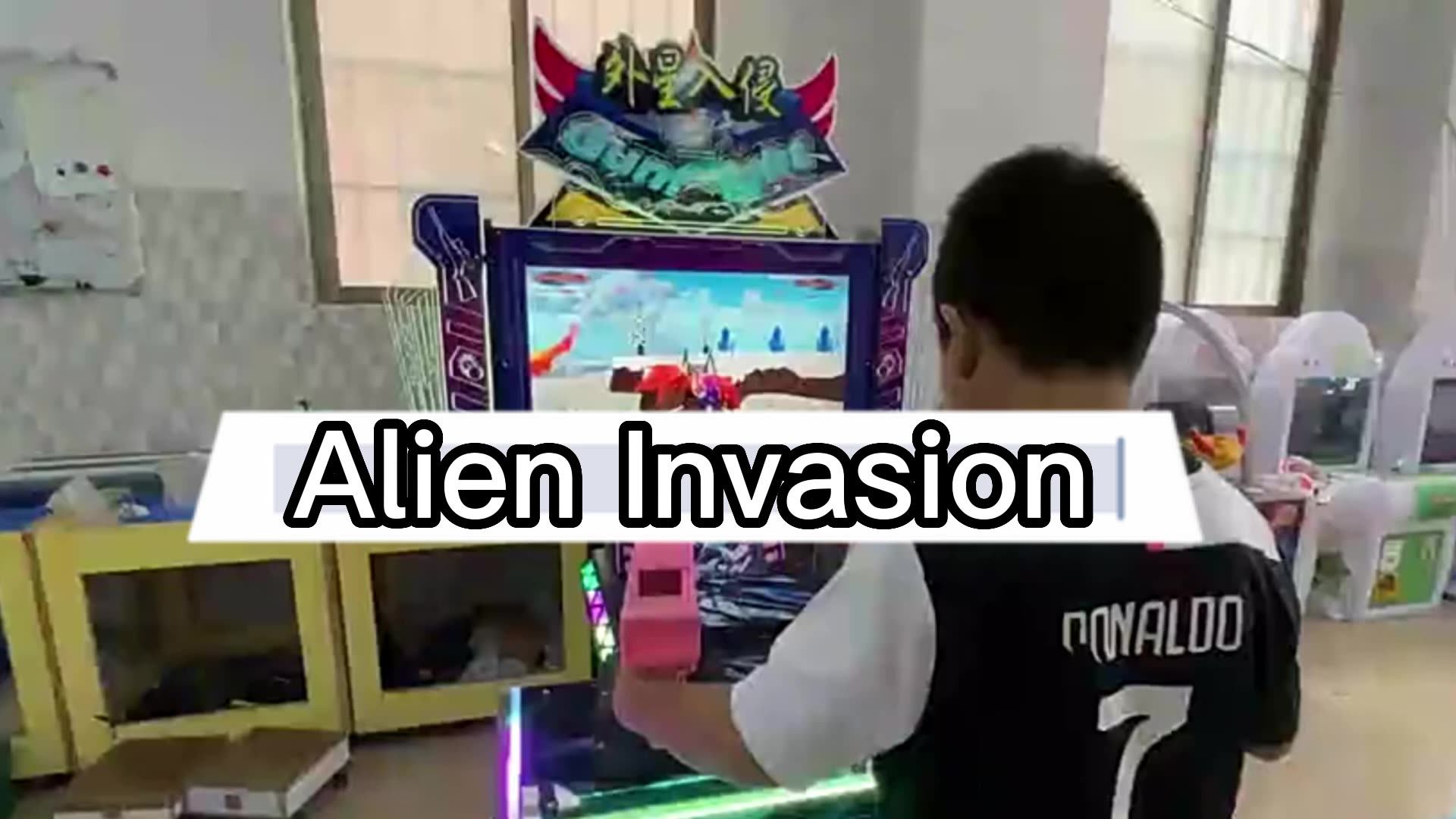 Saling Aliens Invasion Double Gun Game Video Game Coin Operated Arcade ...