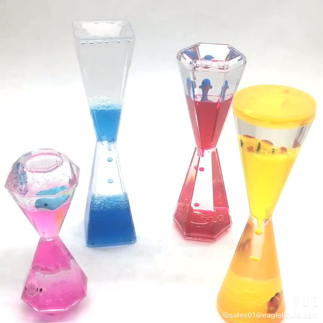 Water Flowing Hourglass Acrylic Liquid Timer Aqua Oil Hourglass - Buy ...