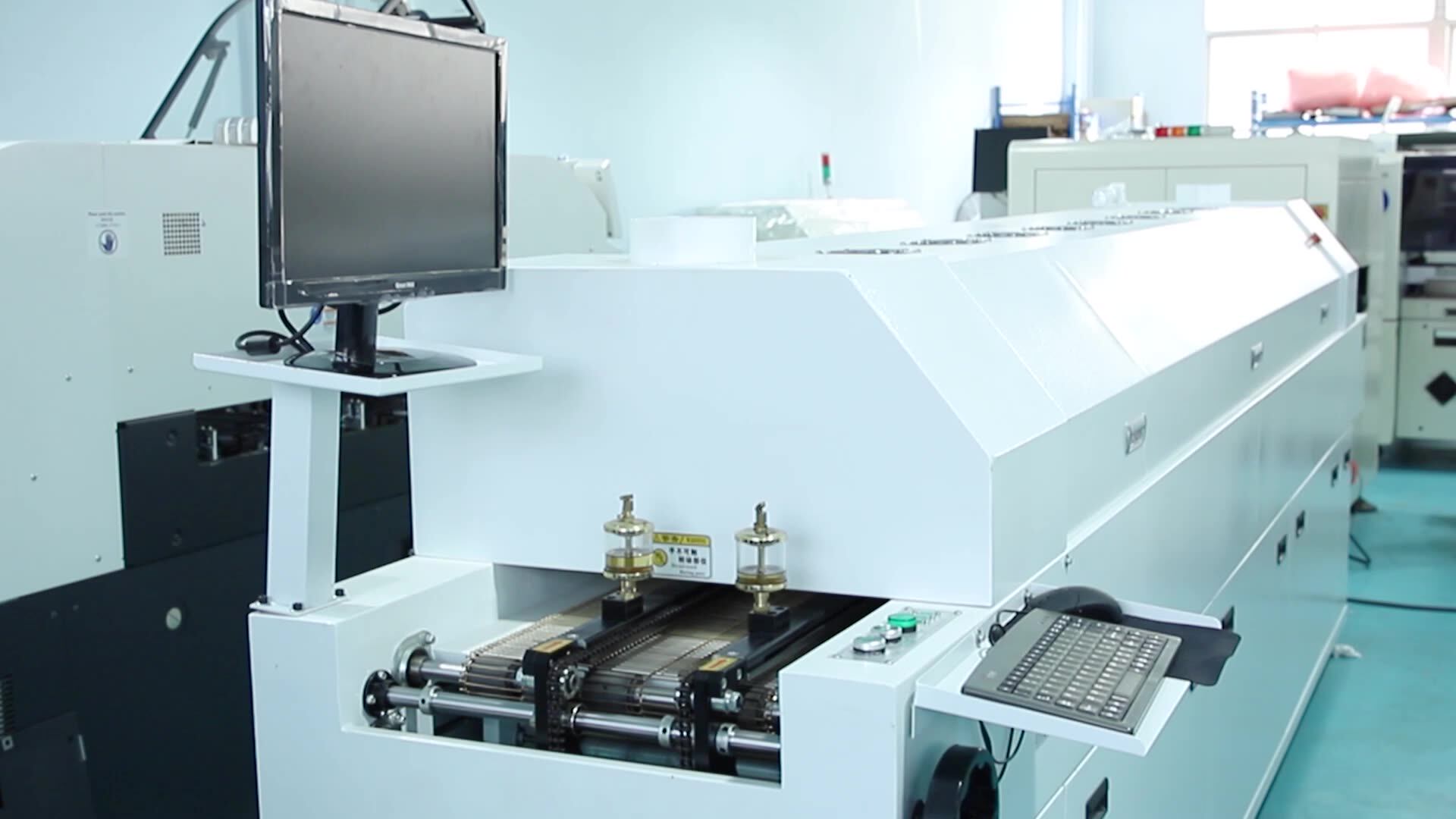 เครื่องบัดกรี Ir Reflow,เครื่องบัดกรีควบคุมด้วยรีโฟลว์เครื่องเป่าลมร้อน ...