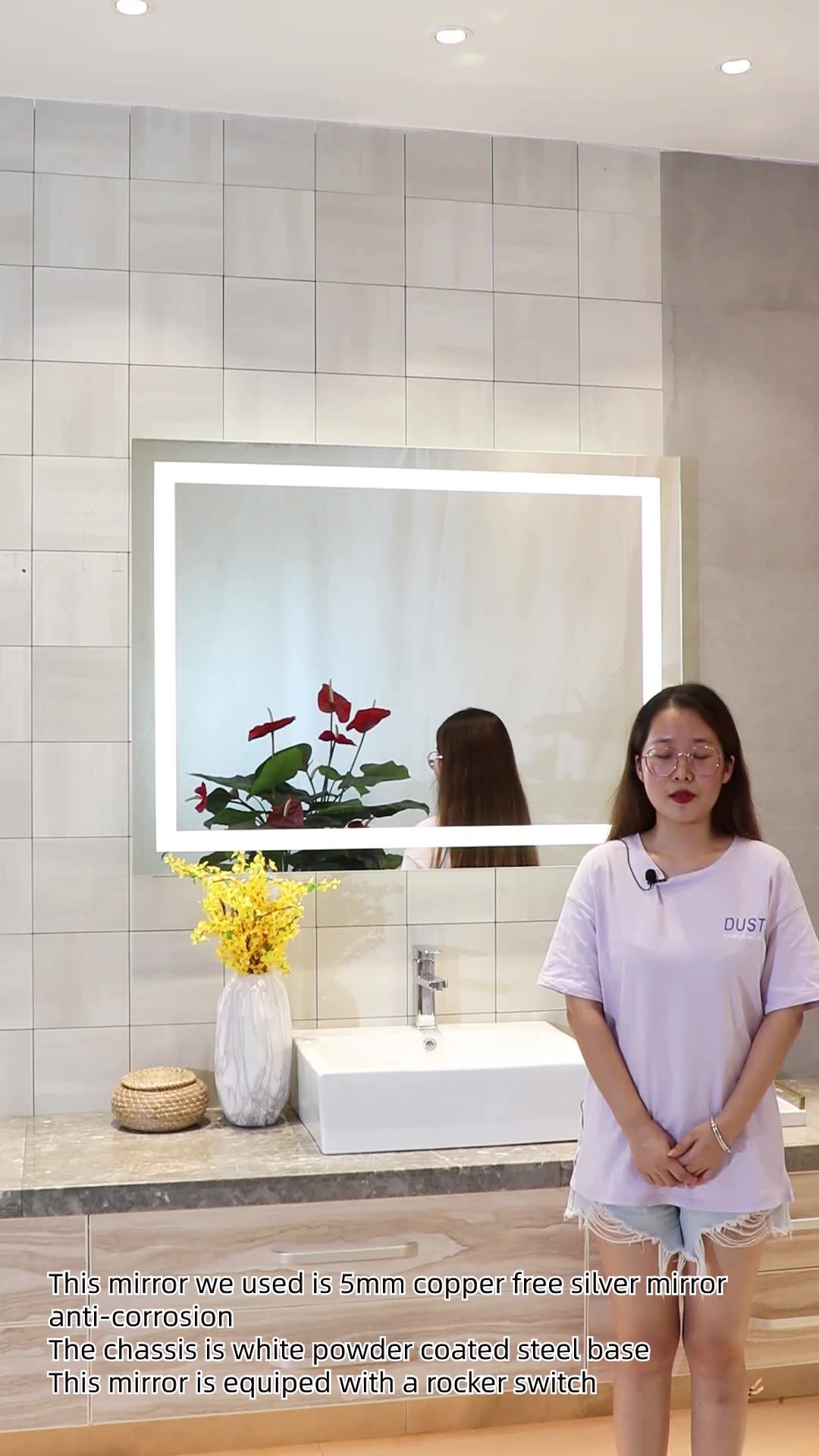 Modern Luxury Oversized Hanging Hotel Bathroom Mirrors Decorative ...