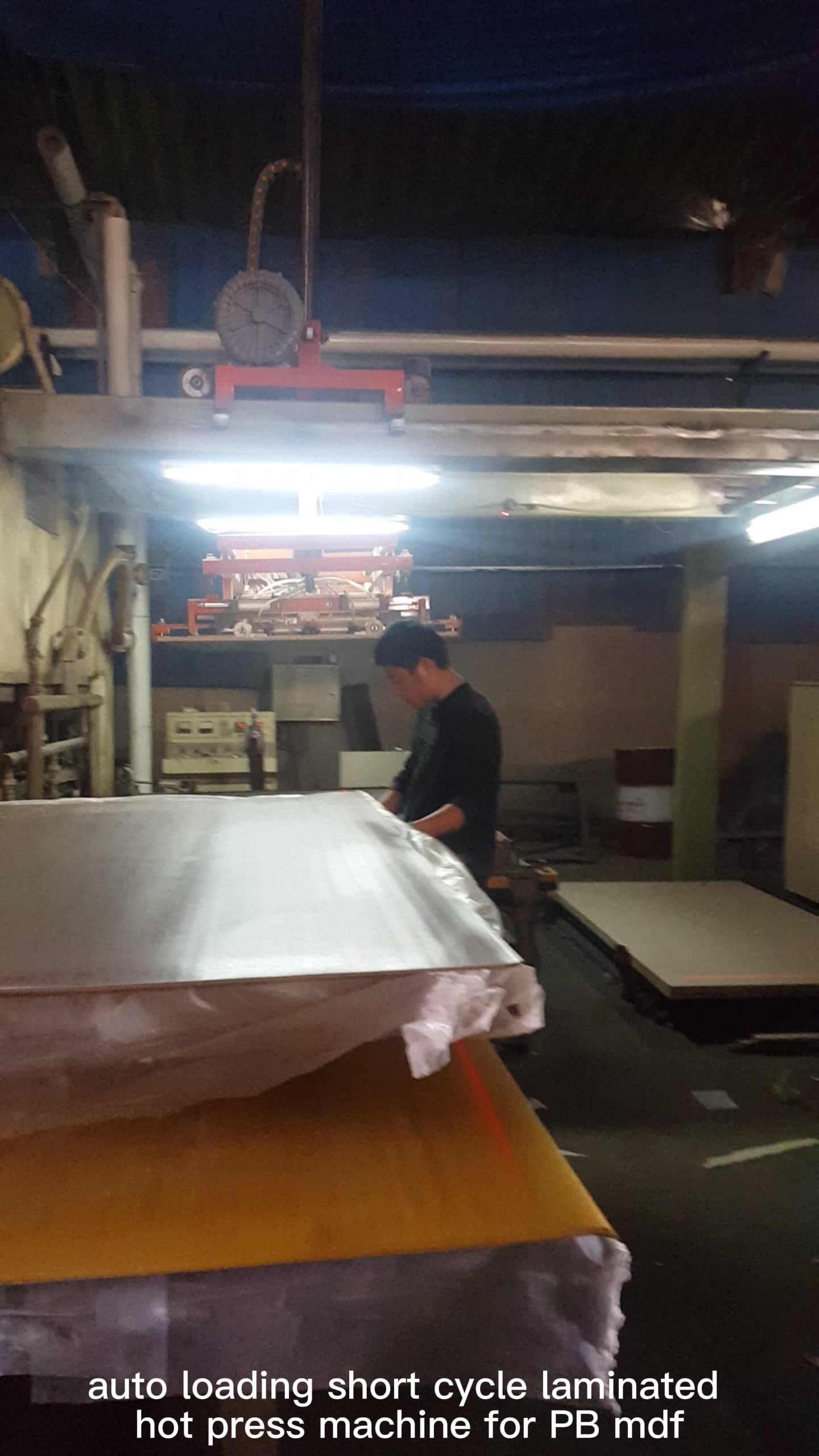 Melamine Paper Short Cycle Lamination Hot Press Machine For Mdf/hdf ...