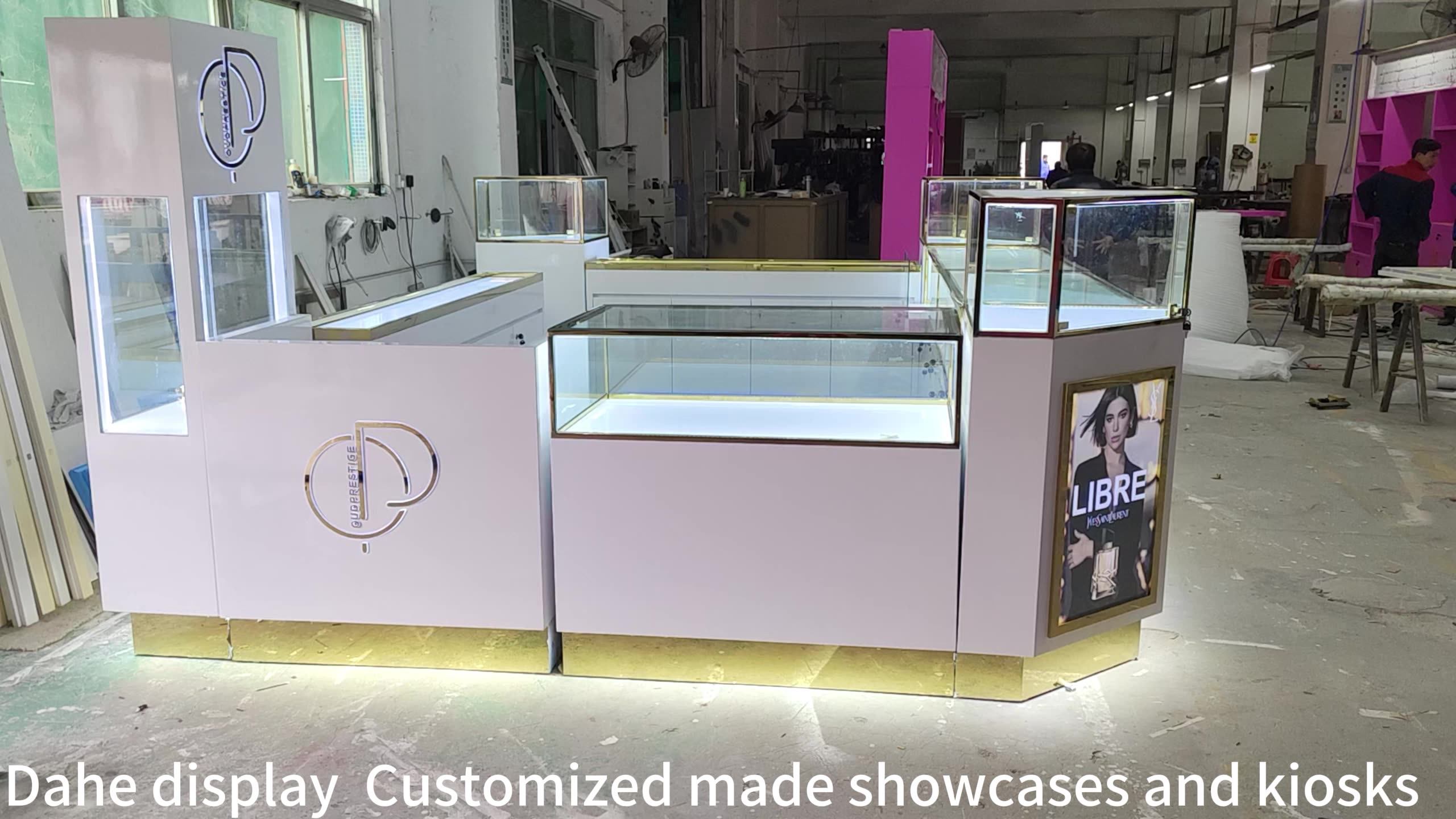 Shopping Mall Display Cabinet For Perfume Cosmetic Store Showcase ...