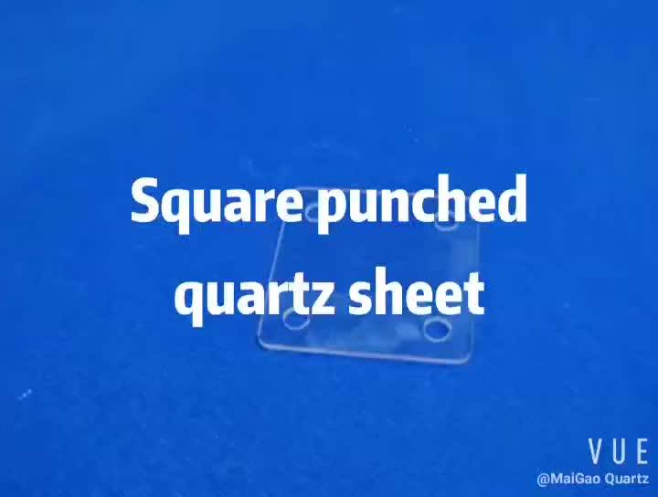 Wholesale Blank Custom Clear Square Porous Quartz Sheet Glass Plate ...