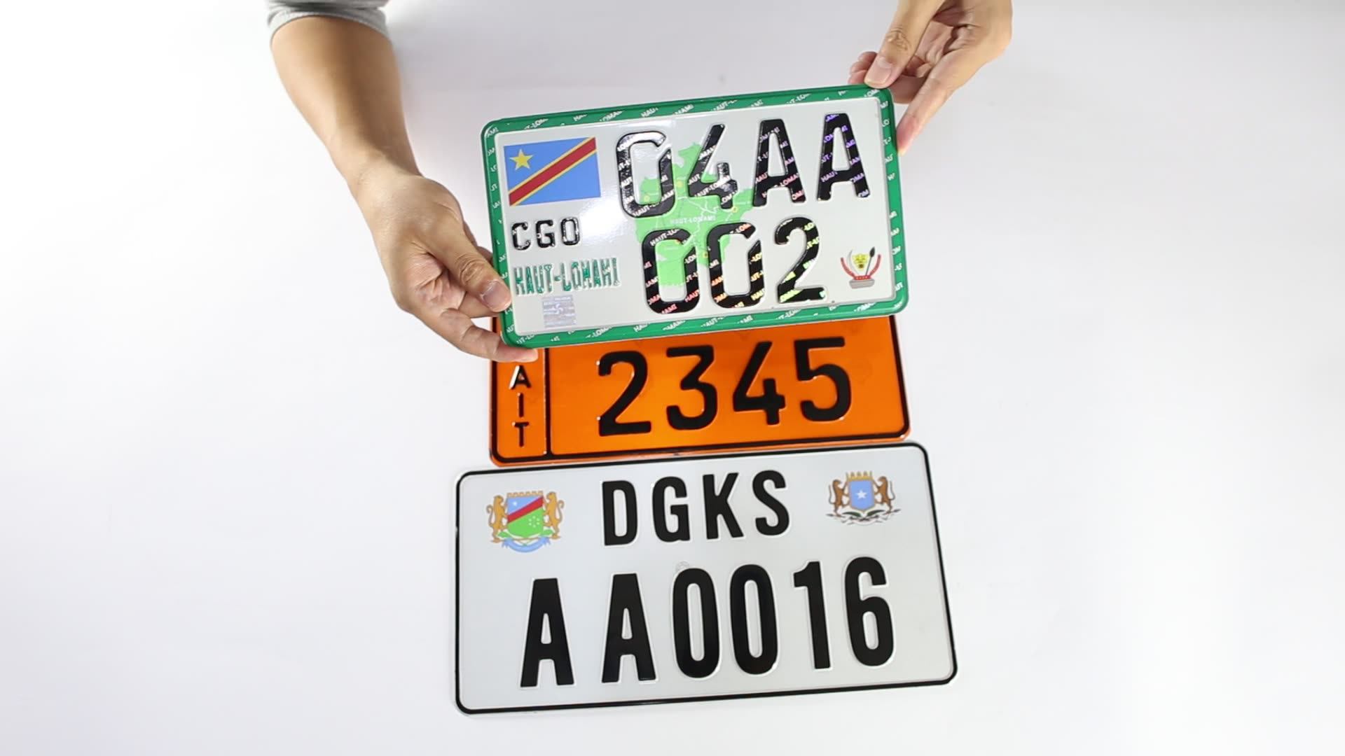 Laser Anti-radar Africa Reflective Number Car Plate Number Custom ...